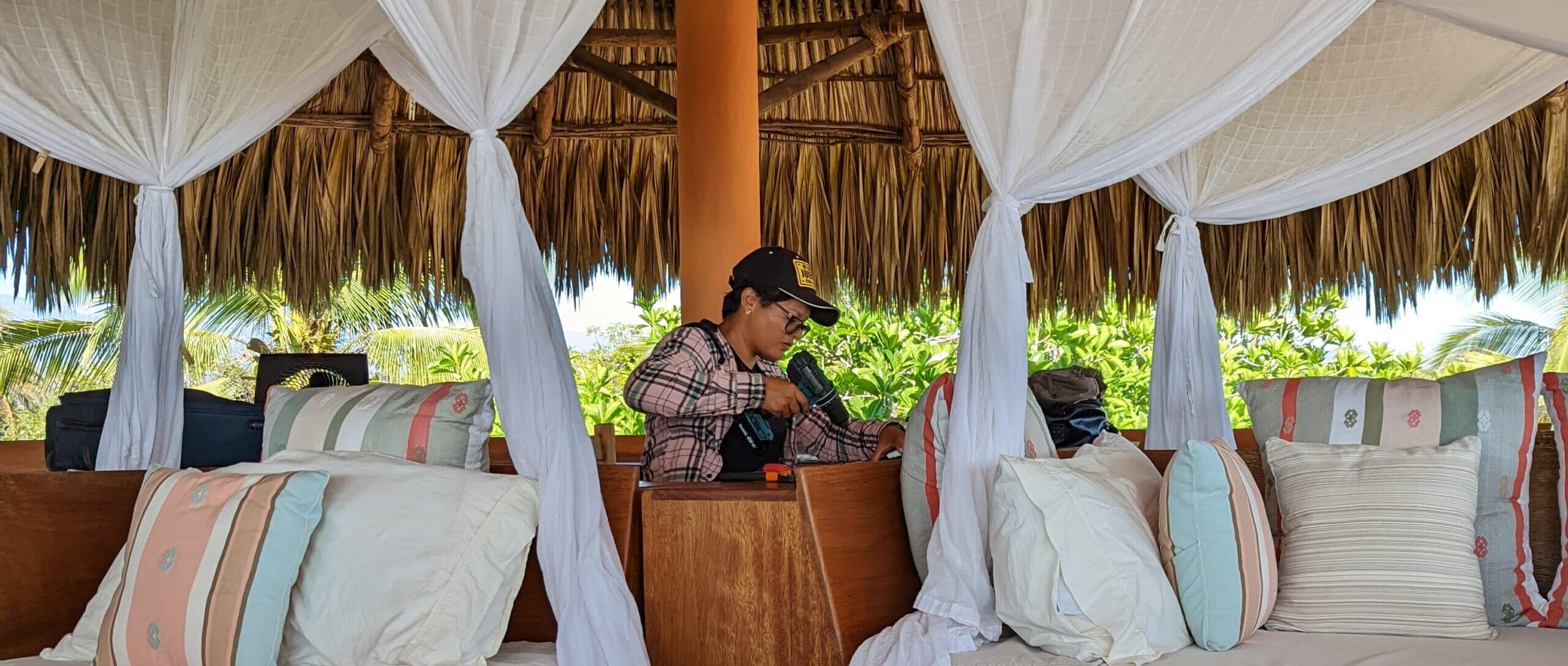 “Maintenance is a Man’s Job” - Playa Viva Luxury Eco Resort, Mexico